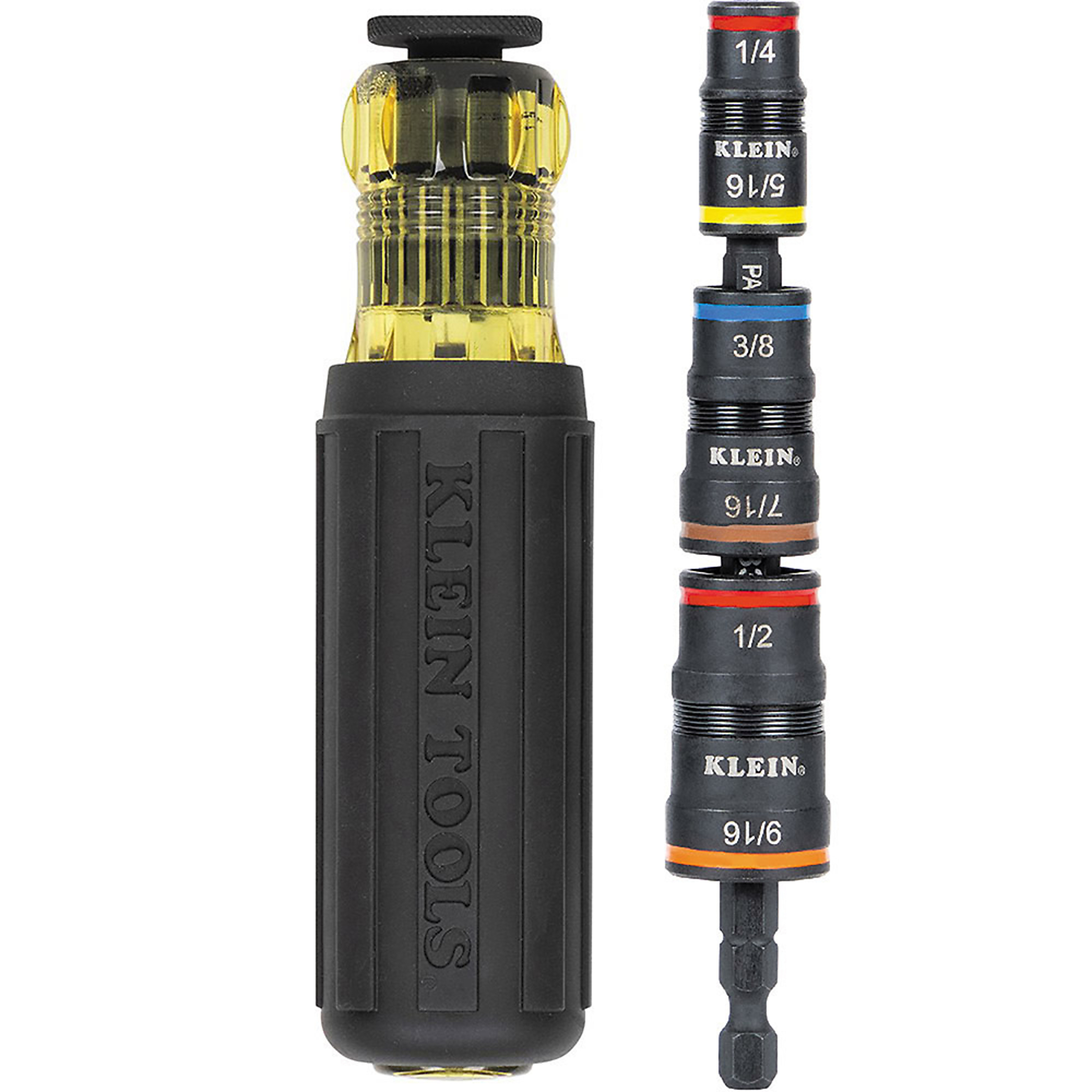 Klein Tools, 7in.-1 Impact Rated Flip Socket Set with Handle, Pieces (qty.) 1 Model# 32910 ...